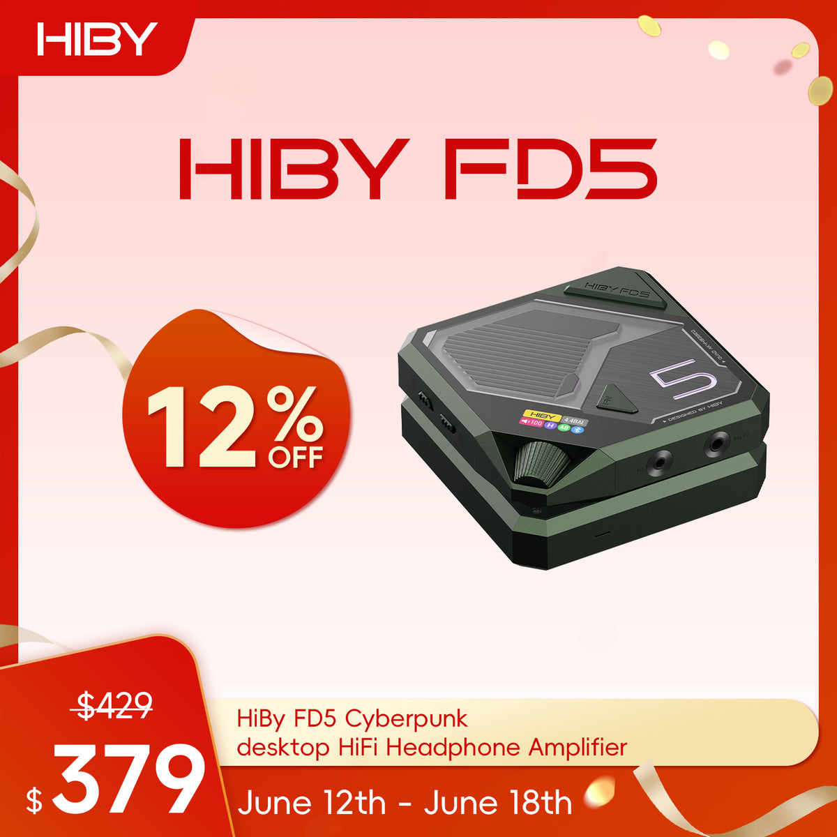 HiBy FD5 — Cyberpunk desktop HiFi