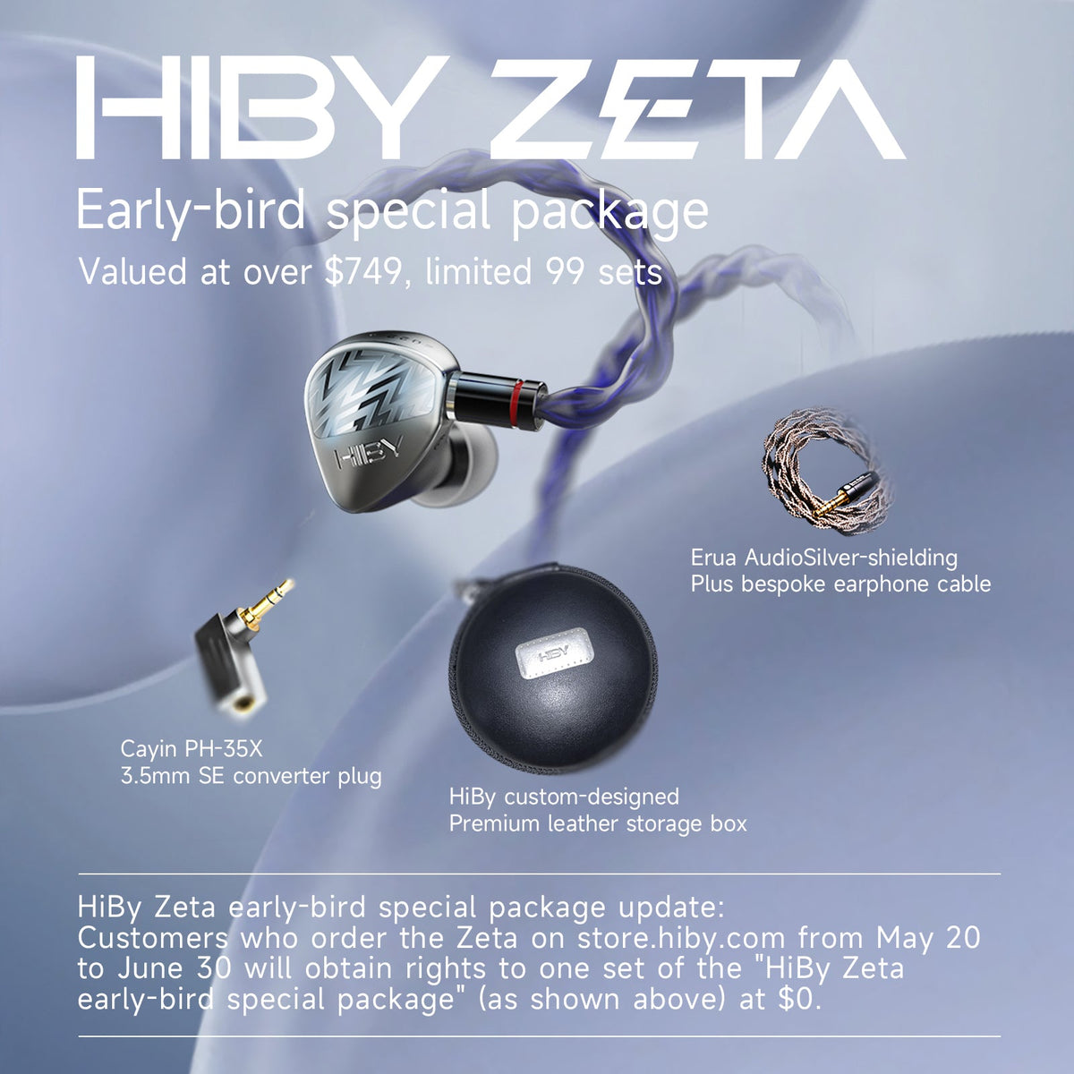 HiBy Zeta - 9-Driver Flagship IEM earphones | HiBy